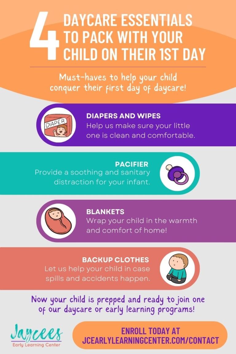 4 Daycare Essentials To Pack With Your Child on Their First Day ...